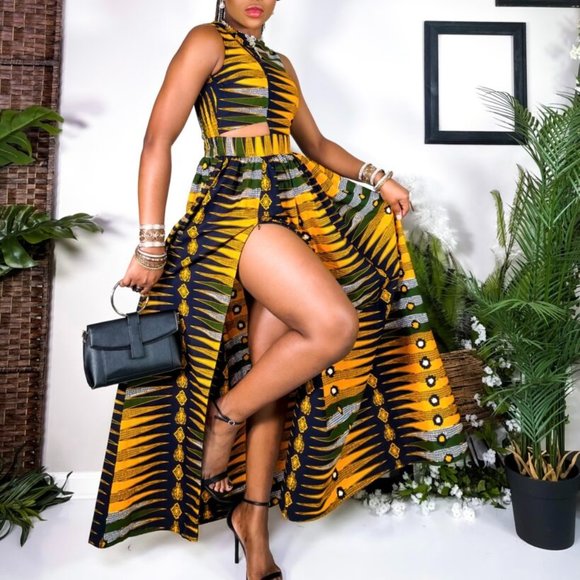 CHIMZI | Dresses | Jahzara Maxi Dress Womens Stretchy Dress In African ...